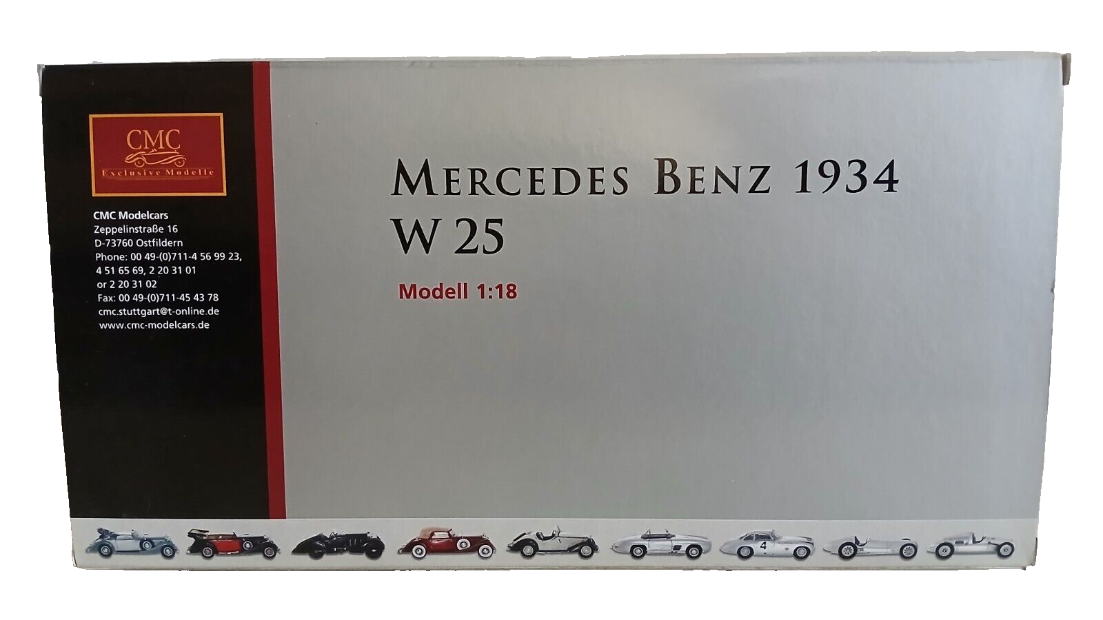 MERCEDES-BENZ W25 - 1934 CMC SCALA 1/18 – Spazio Collezioni